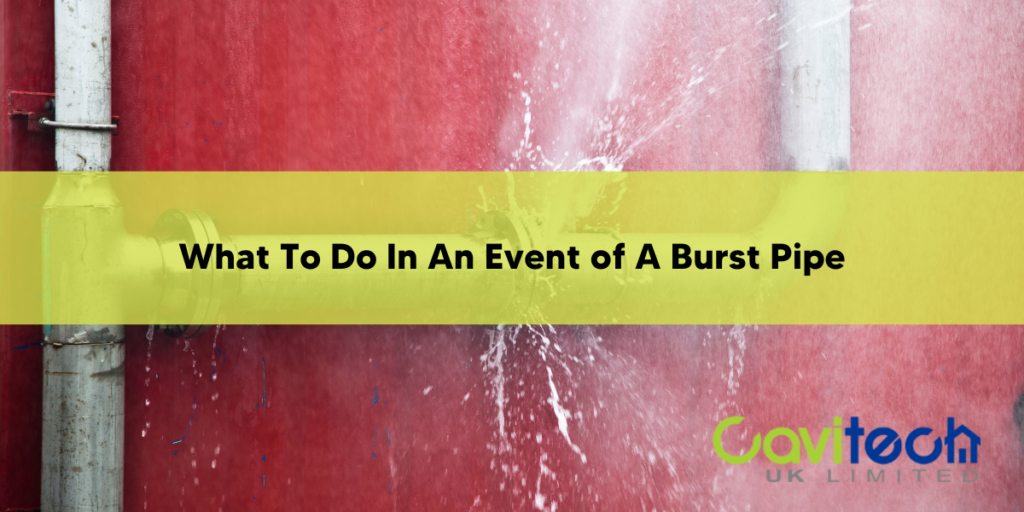 What to Do in the Event of a Burst Pipe? | Cavitech
